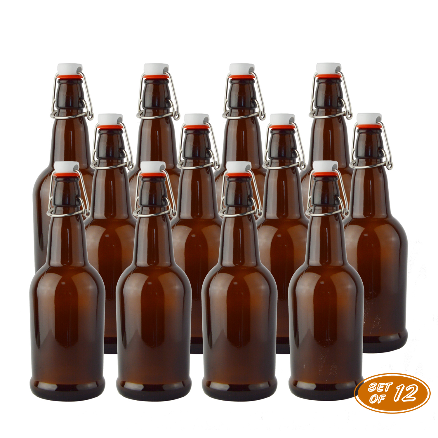 Cheap Price 500ml Amber Glass Beer Bottle With Swing Top Wholesale Cheap Price 500ml Amber Glass Beer Bottle With Swing Top Wholesale