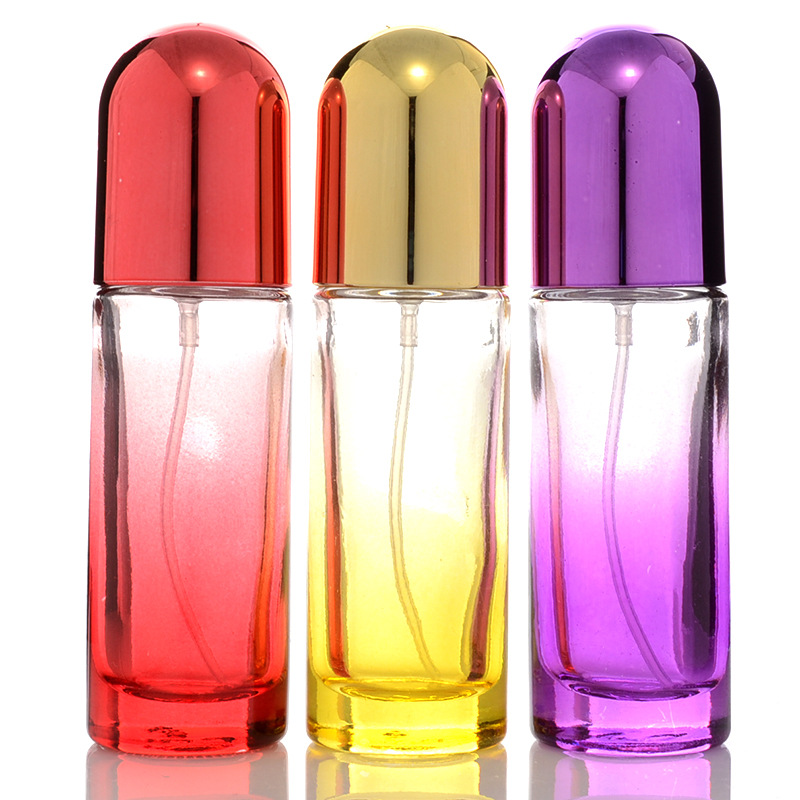 Perfume Bottle 20ml Cylinder Color Gradient Spray Bottle High Quality