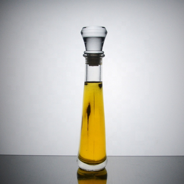 custom 250ml clear thick bottom flat glass bottles for liquor whisky ...