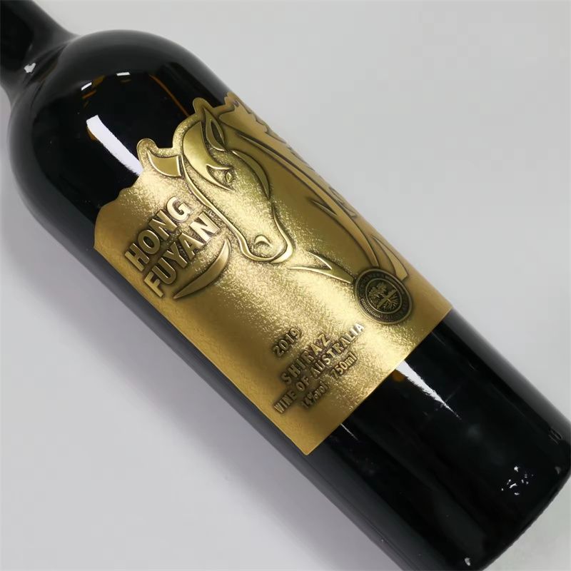 Custom Logo Luxury Matte Black Textured Sliver Foil Stamping 3D ...