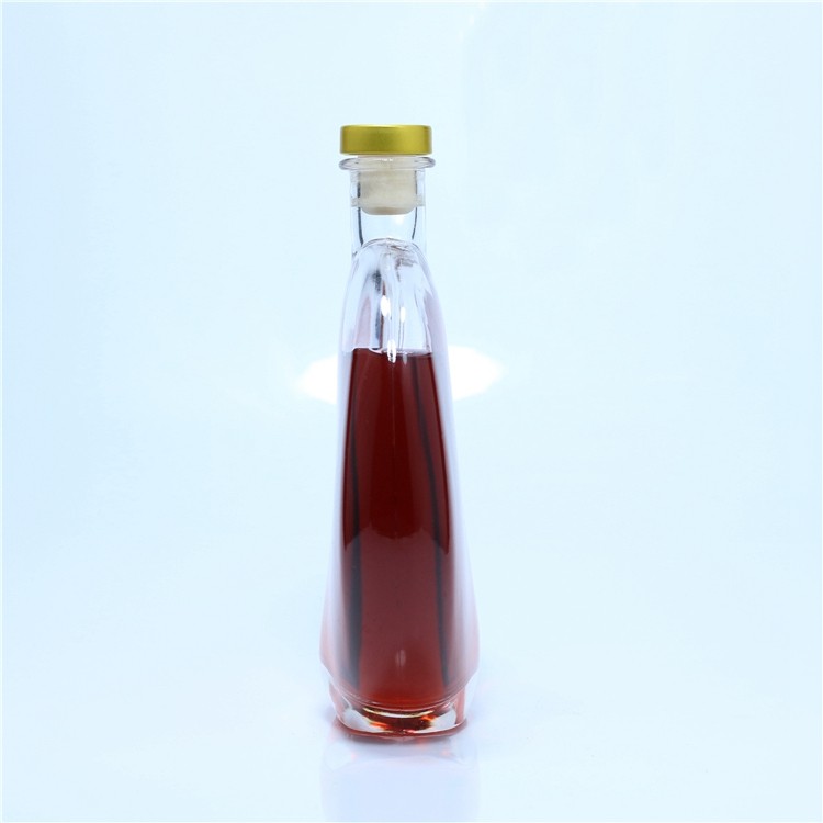 Free Sample Mixed Size 250 500 ml Flat Round Glass Wine Bottle, High ...