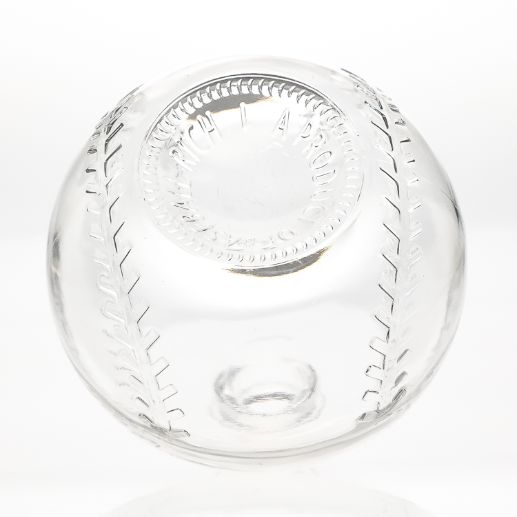 Baseball Shaped Clear Empty 750ml glass foreign liquor bottle 75cl ...