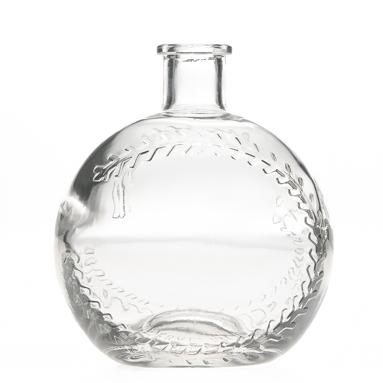 Baseball Shaped Clear Empty 750ml glass foreign liquor bottle 75cl ...