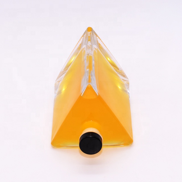 500ML Triangle shape thick bottom liquor bottles for vodka, High ...