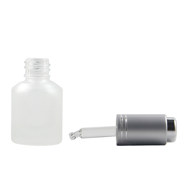 Fast Shipping 15ml Push Button Pump Clear Glass Cosmetic Dropper ...