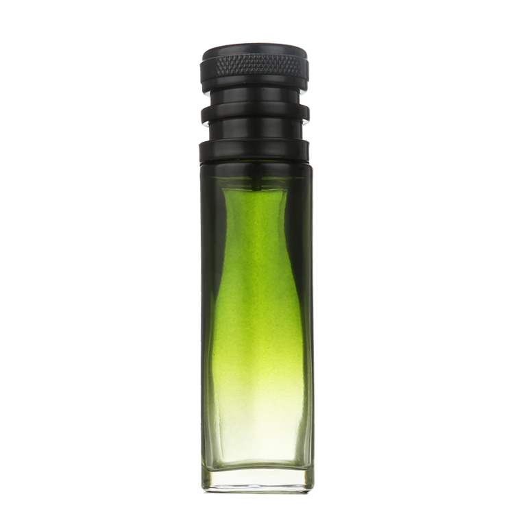 China Custom Luxury Purple/Green Gradient Glass Spray Perfume Bottle ...