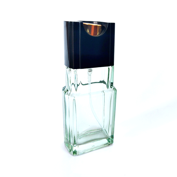 Flat Rectangular Shape Custom Translucent Vintage Green Color Glass ...