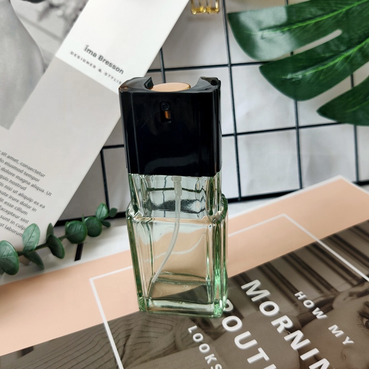 Flat Rectangular Shape Custom Translucent Vintage Green Color Glass ...