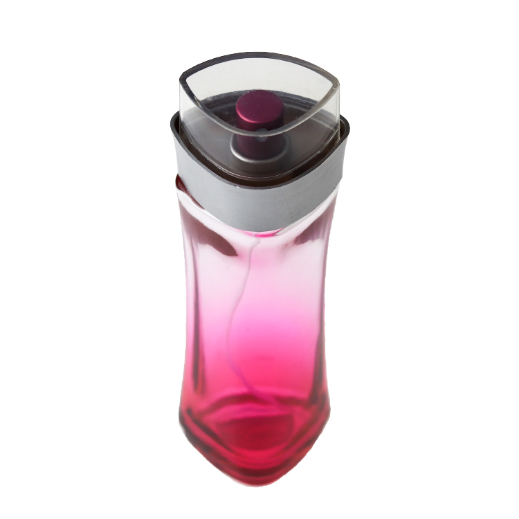 2020 New Invention Pink Gradient Unique Shaped Perfume Spray Bottle 100 ...