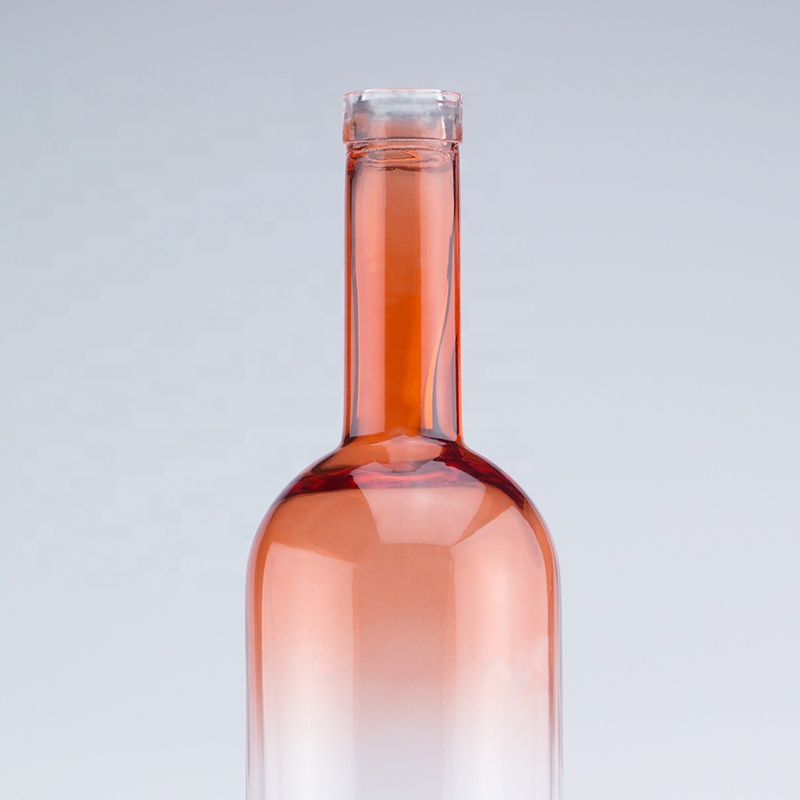 750ml 1000ml China Factory Cylinder Customized Intermediate Color Vodka ...