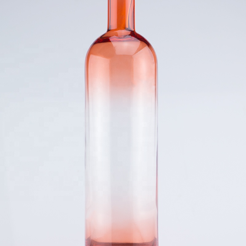 750ml 1000ml China Factory Cylinder Customized Intermediate Color Vodka ...