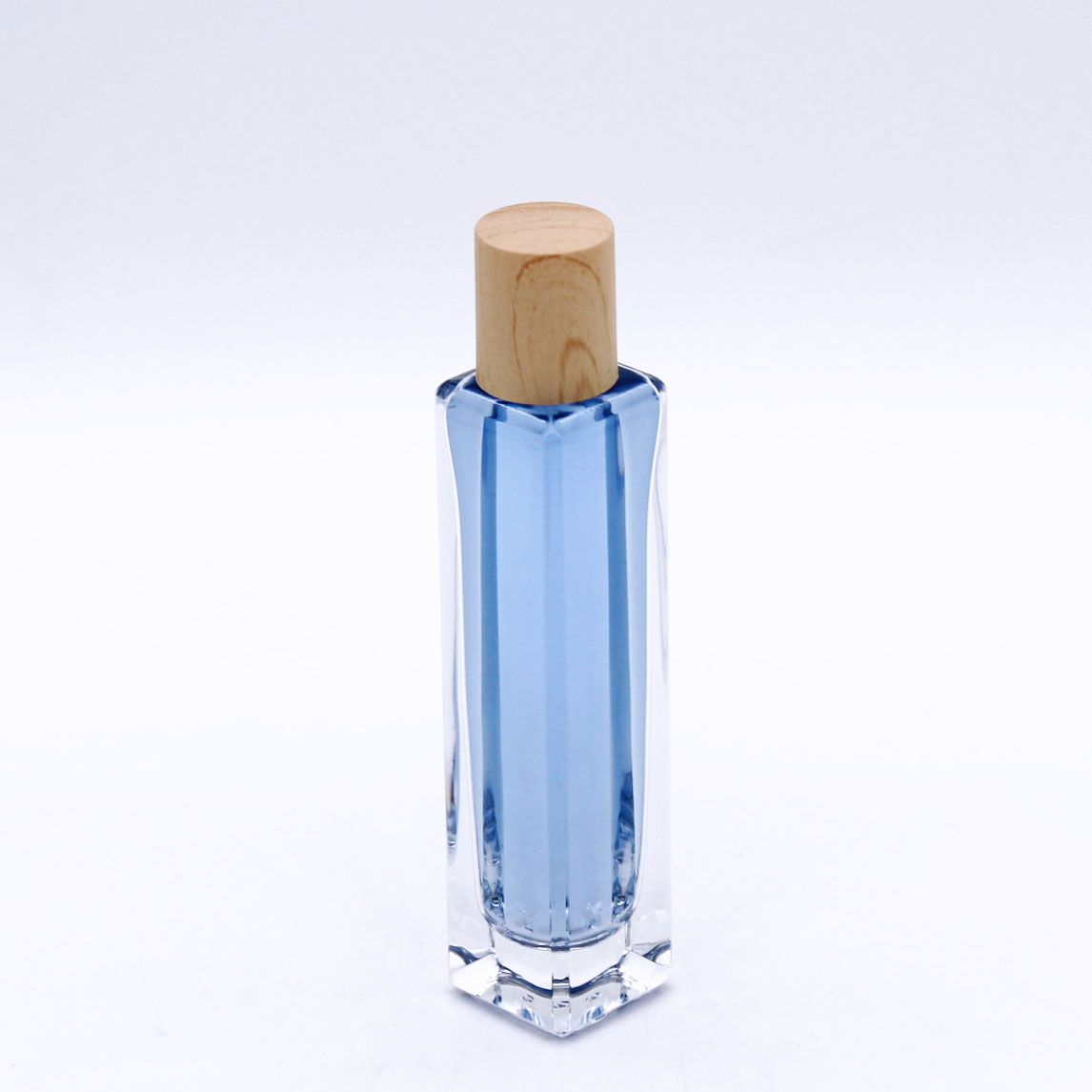 long square cylindrical 50ml transparent custom empty perfume bottles ...