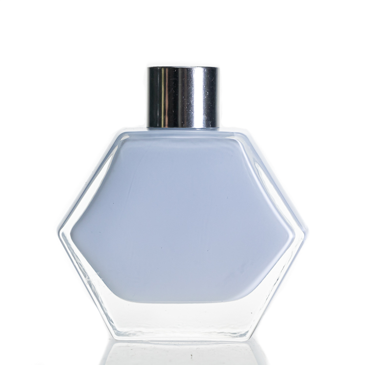 Online Supplier Glass Diffuser Bottle Blue Color Reed Diffuser Bottle ...