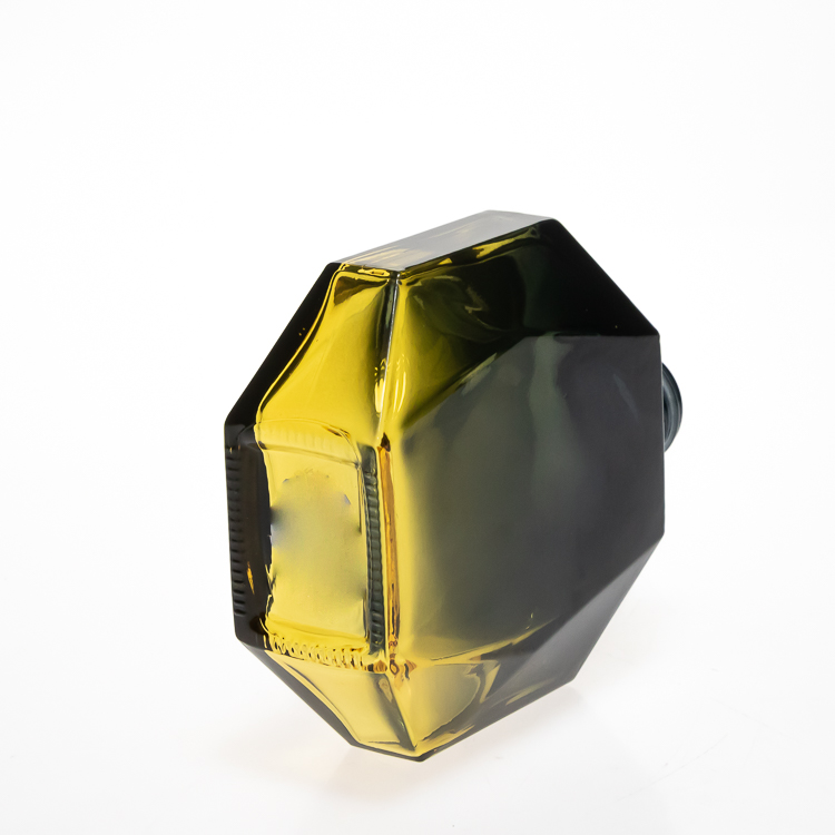 Unique design hexagonal shape colorful 28mm neck fragrance perfume ...