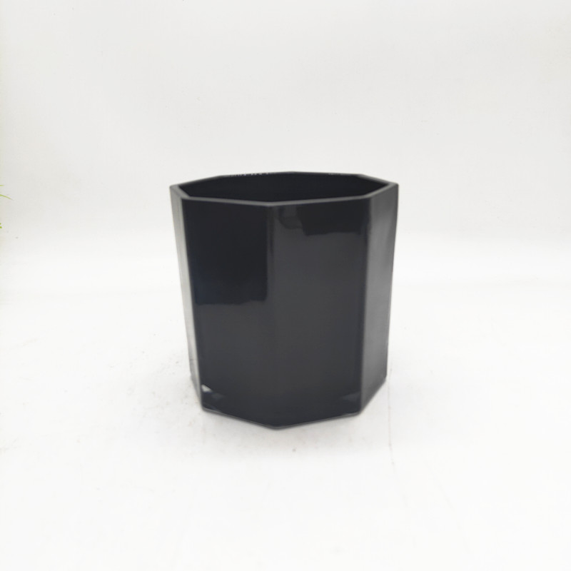 Octagon glass jar series custom color 18 oz candlestick,High Quality ...