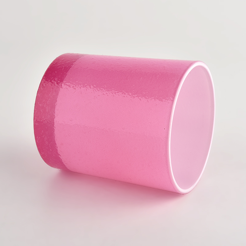 luxury matte color glass 8oz glass candle jar wholesale