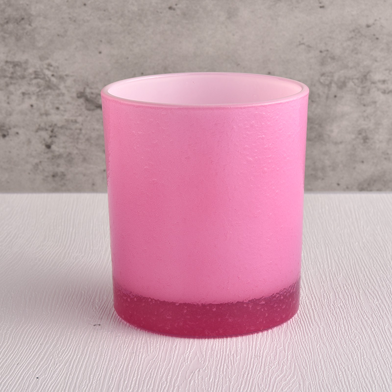 luxury matte color glass 8oz glass candle jar wholesale