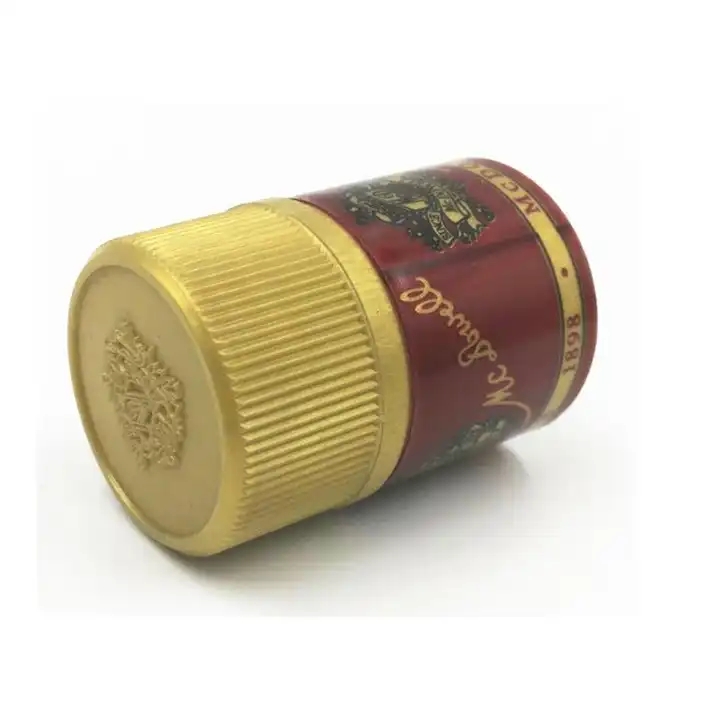 Custom Fancy Embossed Logo Non-Refillable Cap 33*47 mm 3347 ROPP ...