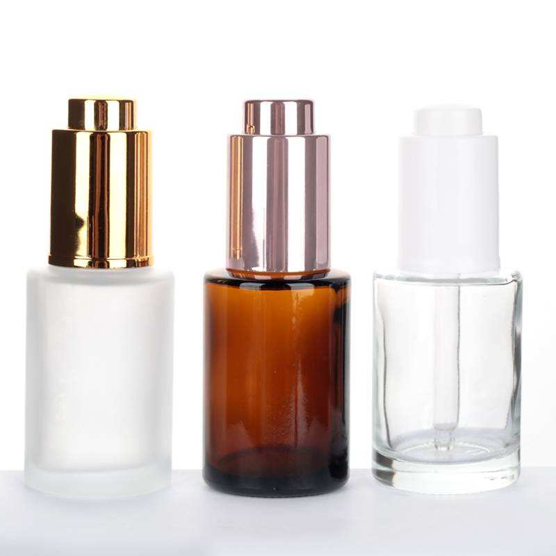 Wholesale 20ml 30ml Amber Hair Oil Glass Dropper Bottle 40ml 60ml with ...