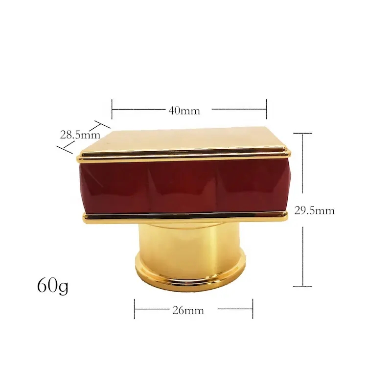 Rectangle Shape Unique Design Parian Perfume Metal Cap for Perfume Bottle