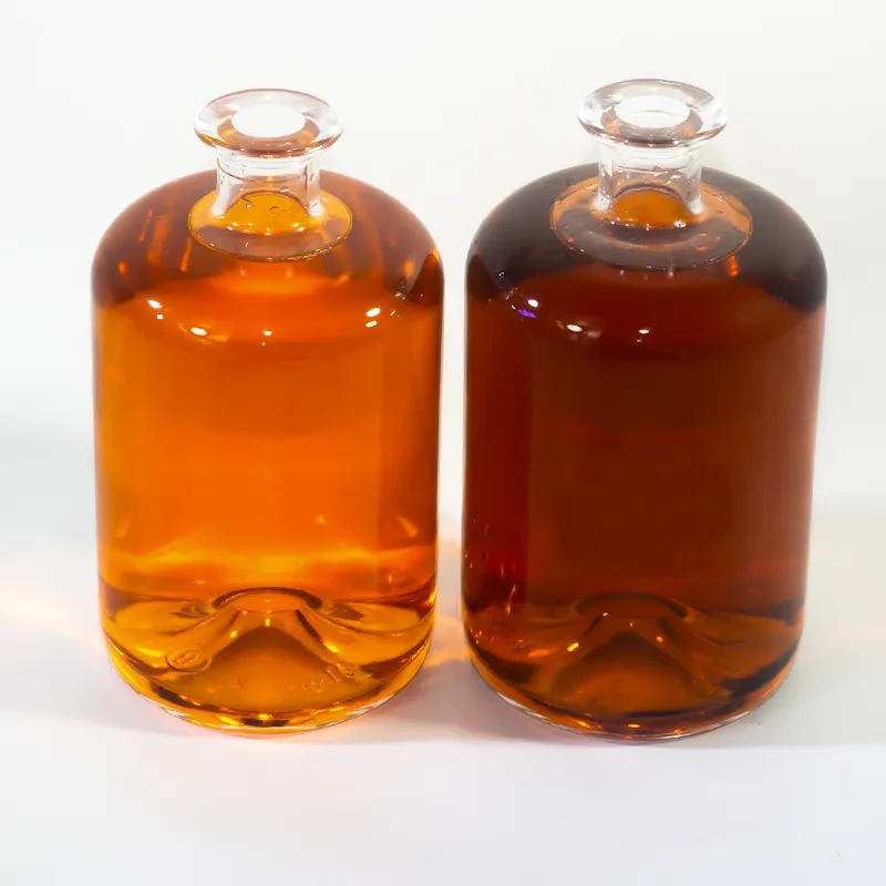 Glass Bottle Accept Customization 700ml Bottom recessed transparent ...