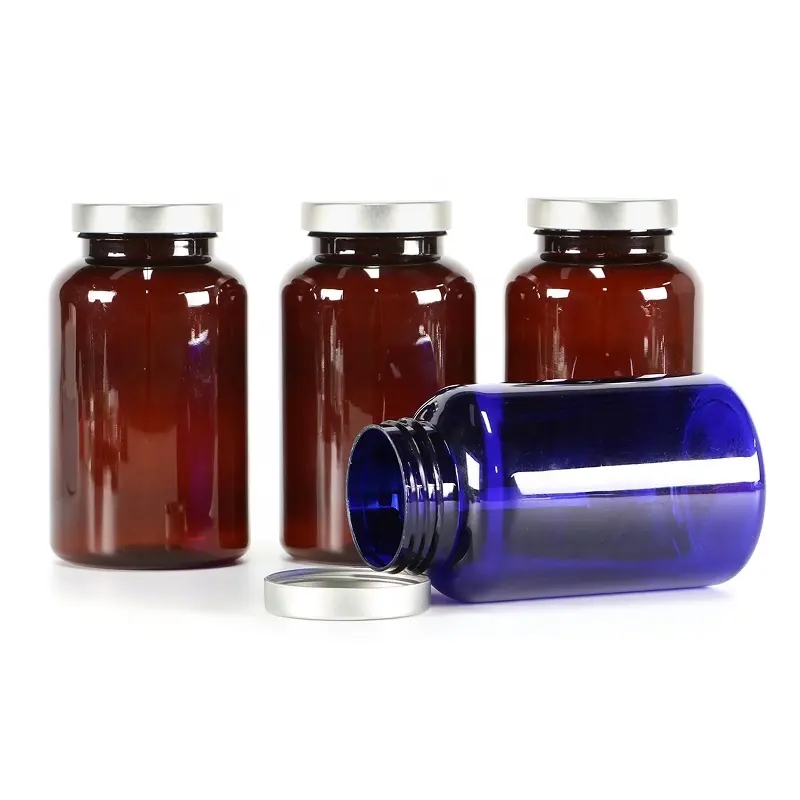 empty plastic capsule bottles food grade pills tablets bottle 400ml ...