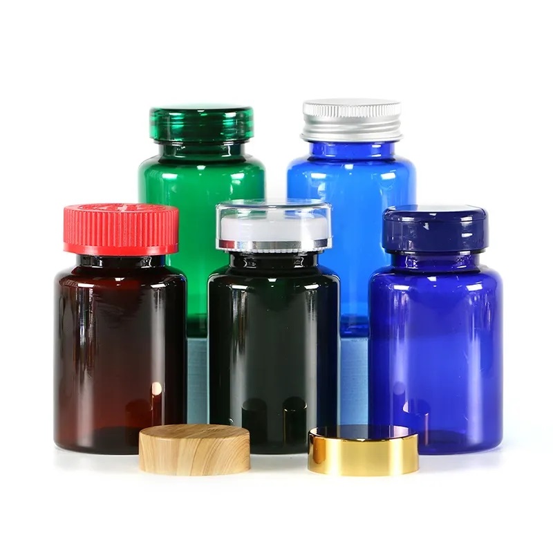 Empty 120ml Medicine Pill Plastic Bottle With Screw Cap