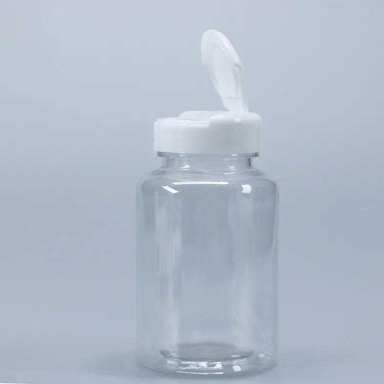 120ml transparent promotional PET plastic bottles for capsules tablet ...
