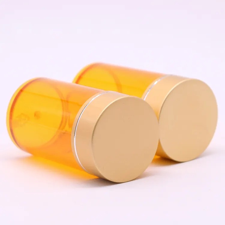 150cc 300cc Frosted Pet Plastic Transparent Black Orange Pill Bottle For Tablet Vitamin Capsule ...
