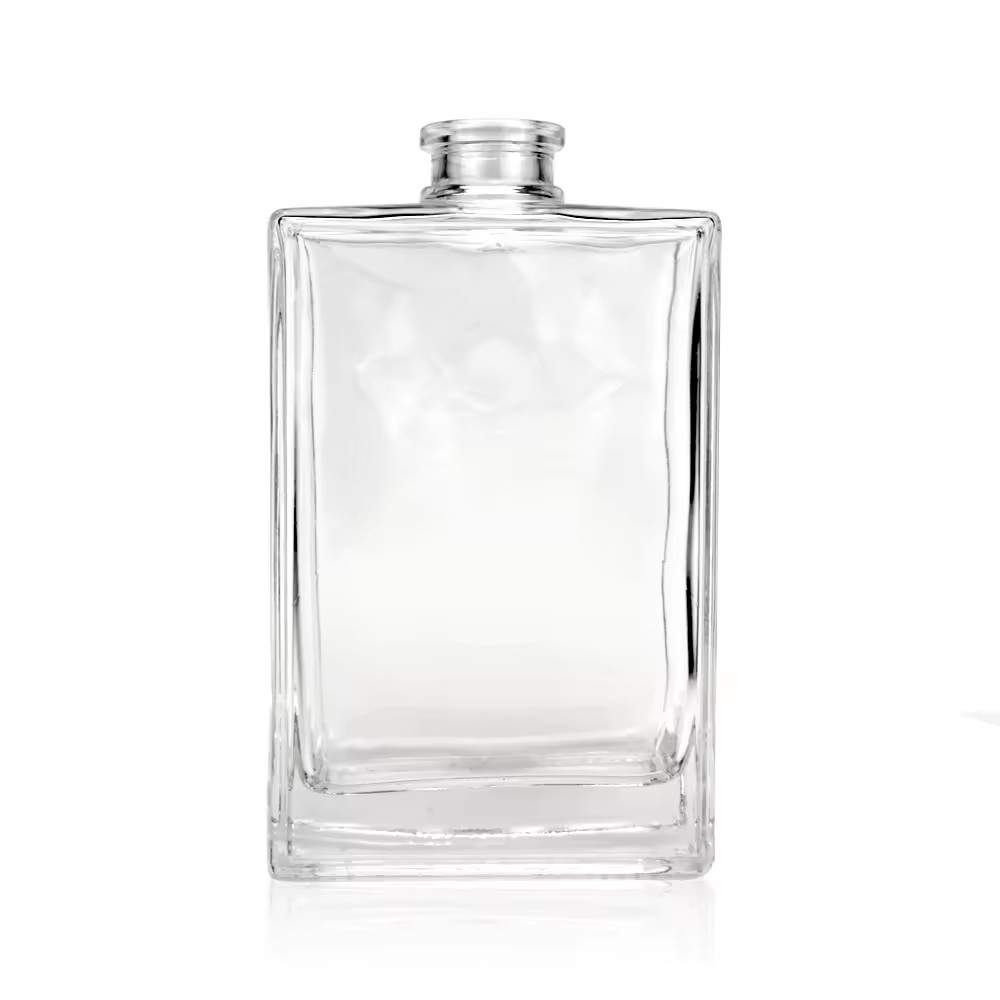 Custom Empty Square 500ml 50cl Rum Liquor glass bottle Glass gin ...