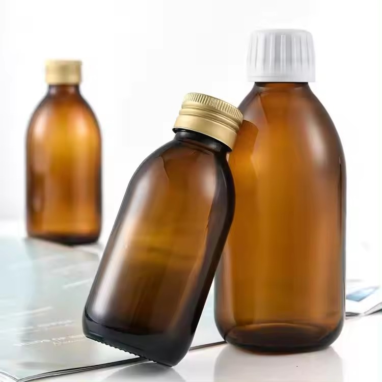 60ml 100ml 125ml 250ml Amber Empty Luxury Oral liquid Pharmaceutical ...