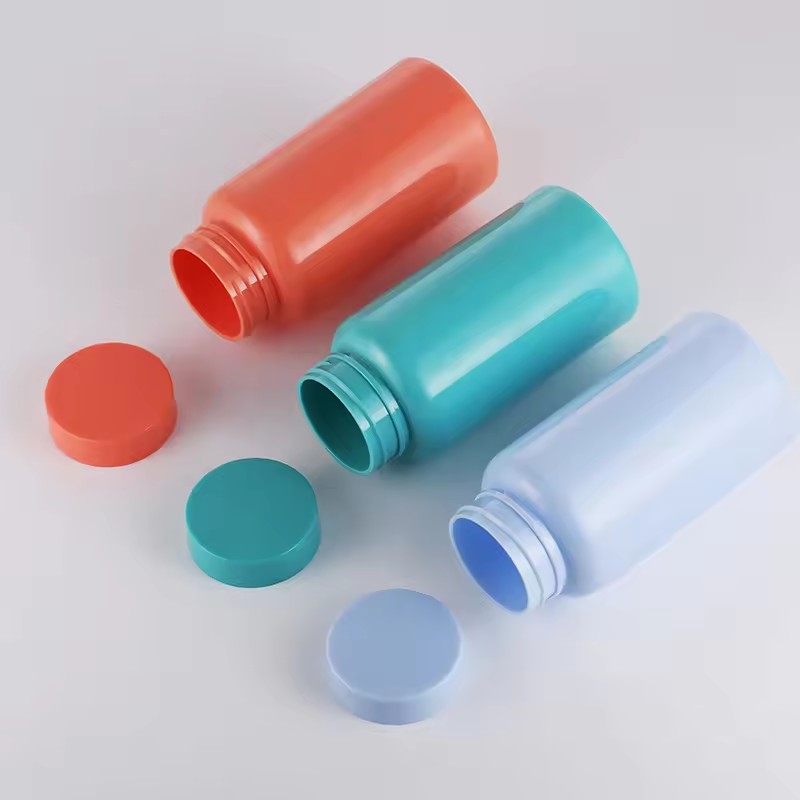 Plastic pill bottles 80ml 100ml 120ml 150ml PET pharmaceutical capsule pill bottle with seal ...