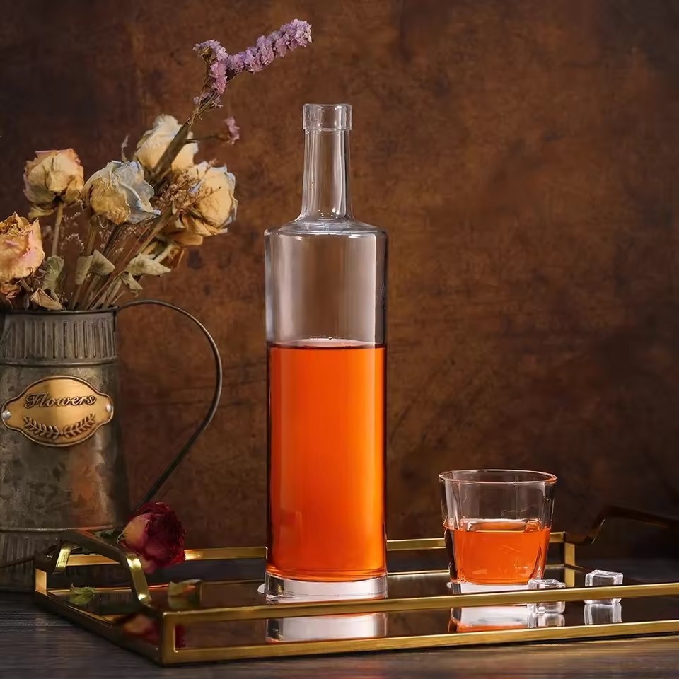 Custom 500ml 750ml 1liter Mineral Glass Soda Water Beverages Bottles ...