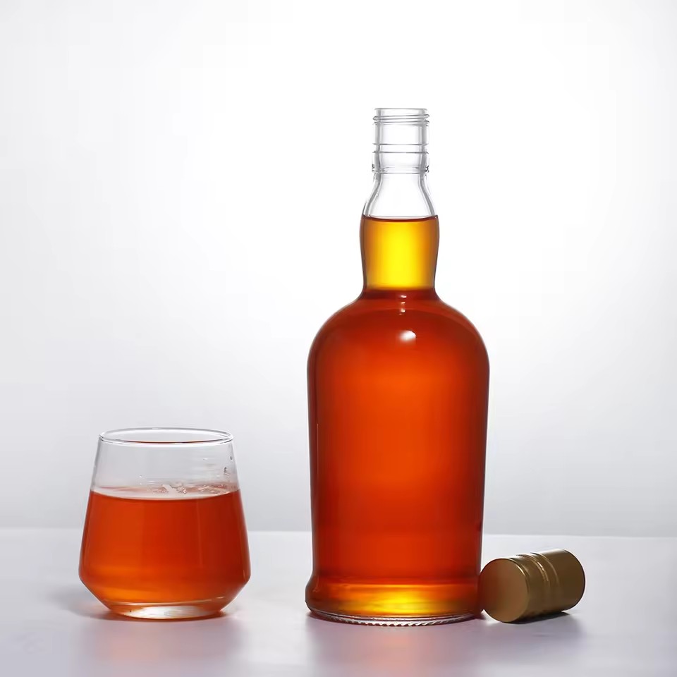 Hot Selling 700ml 70cl Volcanic Flint Glass Tequila Bottle, Alcoholic ...