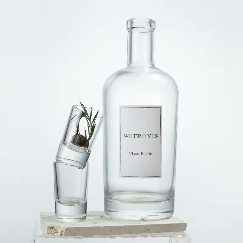 Super Flint 700ml Whisky Vodka Gin Rum Tequila Bottle Clear Organic ...