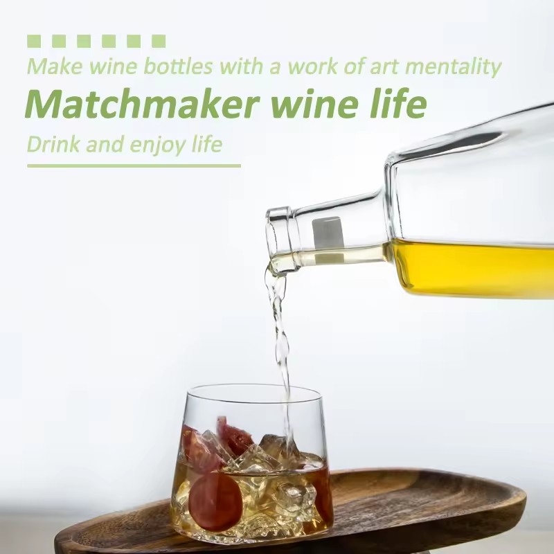 Custom Made Liquor Gin Whiskey Glass Bottle 700ml Glass Spirit Bottles ...