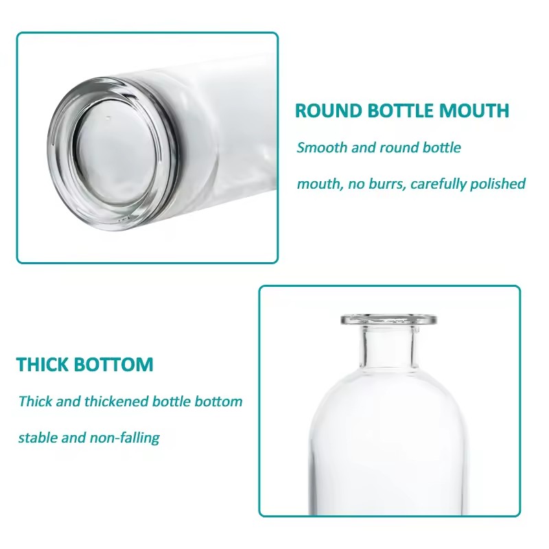 Manufacturers Supply Glass Vodka Bottles Flint 500ml Glass Spirits Bottles